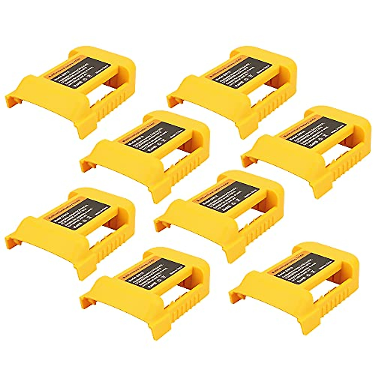 ZLWAWAOL 8 Pack Battery Holder for Dewalt 20V 60V Battery and Milwaukee M18 18V Battery Wall Mount Battery Storage Dock Holder Fit for Dewalt DCB200 DCB203 DCB206 Battery