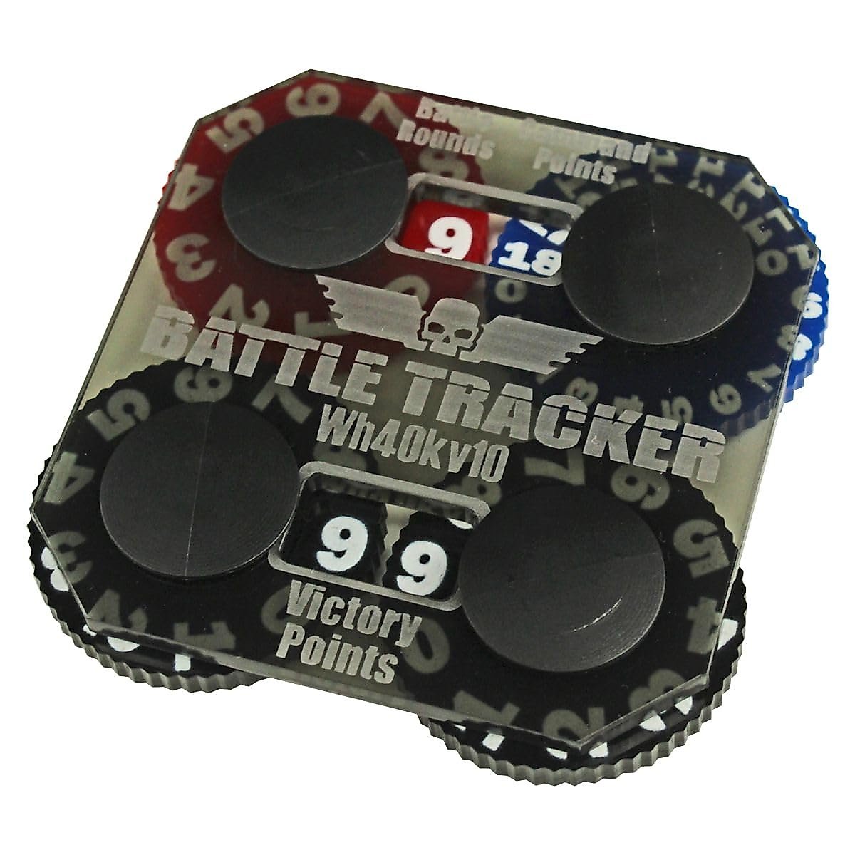 LITKO Battle Tracker | Victory Points | Turn | Command Points | Objective | Battle Points | Tracker | Compatible with Warhammer 40K 10th Edition and Age of Sigmar