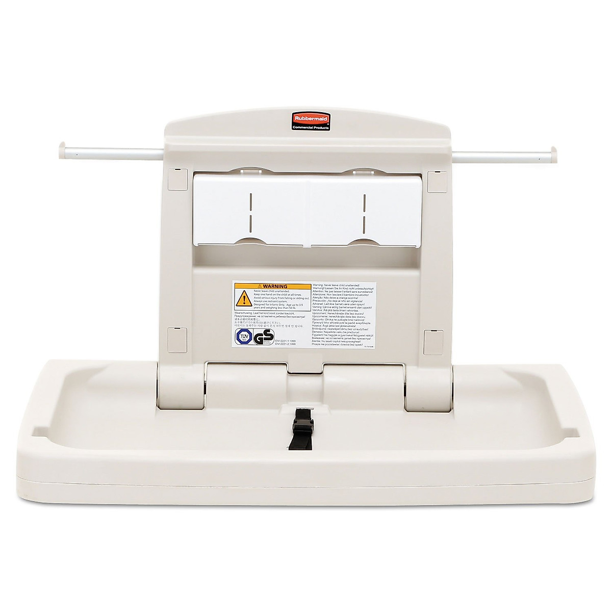 Rubbermaid Commercial 781888 Sturdy Station 2 Baby Changing Table, Platinum