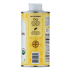 La Tourangelle, Organic High Oleic Sunflower Oil, Neutral Oil For Medium to High Heat Cooking and Skin Care, Non GMO, Pesticide and Chemical Free, 16.9 Fl Oz