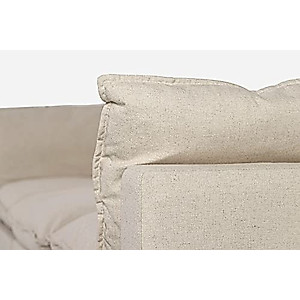 ALBANY PARK Kova 84" Modern Modular Sofa Sectional, Beige