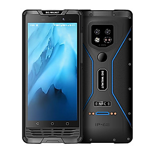 Big Walnut B2 Rugged Smartphone Unlocked, 8000mAh Battery 8GB 256GB Android 12 Cell Phone, 64MP Camera 24MP Night Vision,IP68 Waterproof Mobile Phone Unlocked 5G GSM Dual Sim NFC