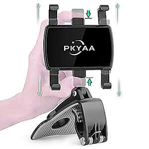 PKYAA Car Dashboard Phone Holder, Rotating Dashboard Clip Cell Phone Holder, 360-Degree Rotation Mobile Clip Stand for 4 to 7 inches Smartphones