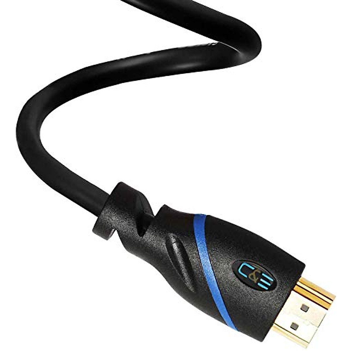 50ft (15.2M) High Speed HDMI Cable Male to Male with Ethernet Black (50 Feet/15.2 Meters) Supports 4K 30Hz, 3D, 1080p and Audio Return CNE59007