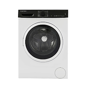 West Bend WB220FLWVW Front Load Washing Machine, Compact Washer, Stackable Option, 15 Automatic Cycles, Adjustable Water Temperatures, LED Display, and See-Through Door, 2.2 cu.ft, White