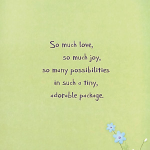 Hallmark Baby Shower Card (Animals in the Woods)