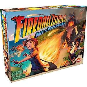 Goliath Fireball Island Board Game - Unique Game Board and Components, 2-4 Players Ages 7 and Up