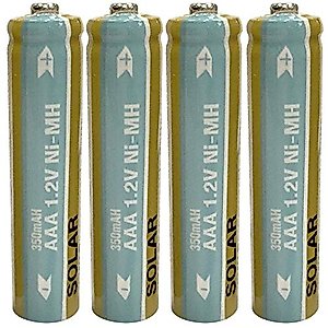 Hampton Bay Nickel-Metal Hydride 350mAh Solar Rechargeable AAA Batteries (4-Pack)