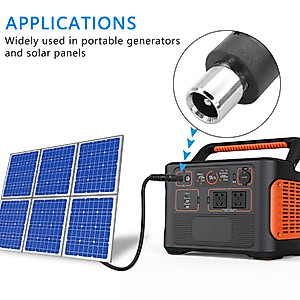PNGKNYOCN DC 7909 to DC 8020 Adapter，DC 8mm Male to DC 8020 Female and DC 8020 Male to DC 8mm Female Connector, for Solar Panel RV Portable Power Station（2-Pack）