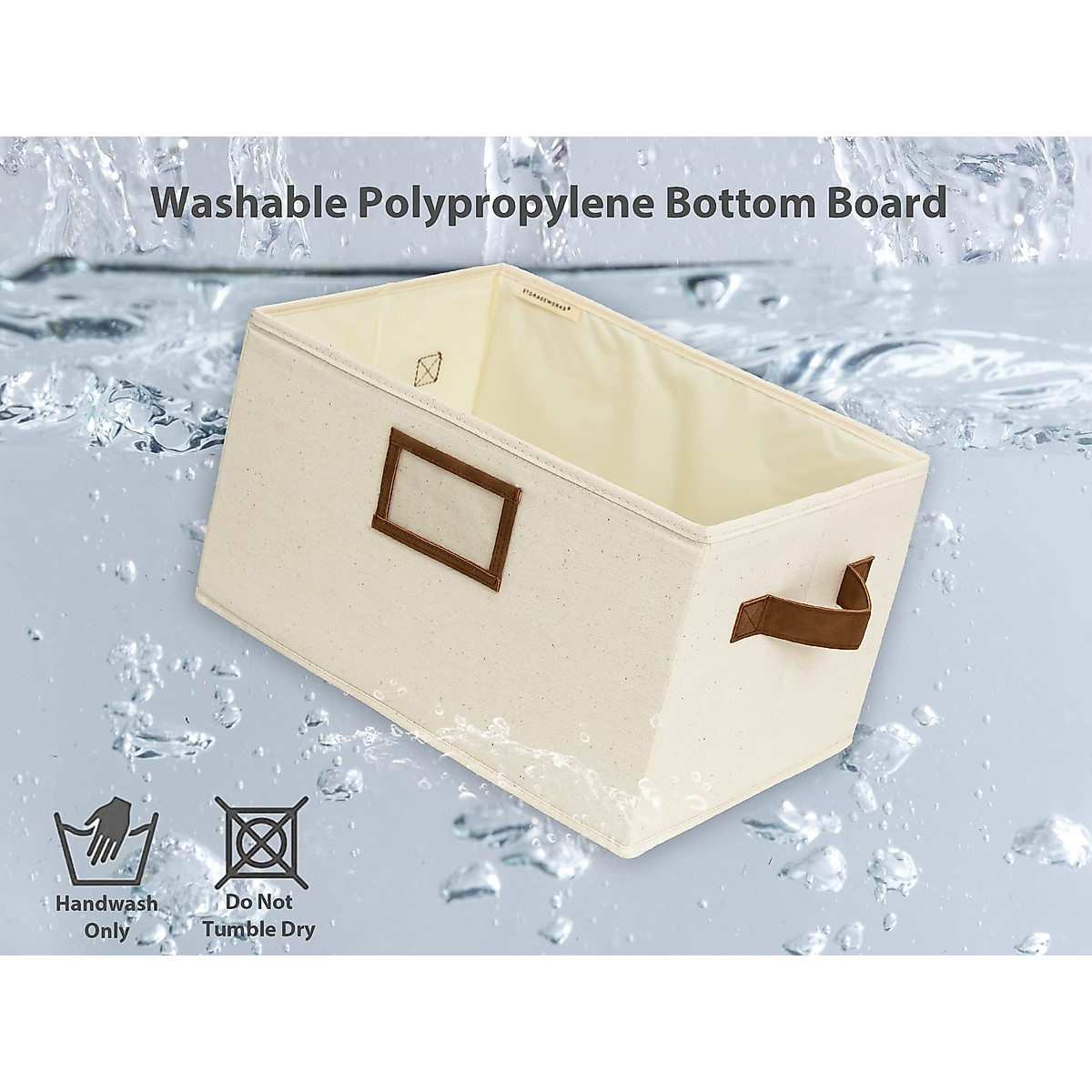 StorageWorks Decorative Storage Bins for Shelves