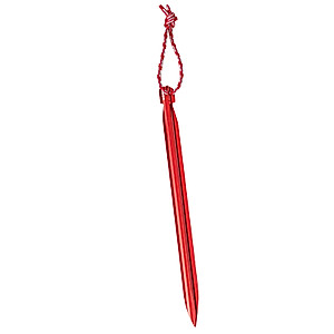 MSR Groundhog Tent Stake Kit, 6-Pack, Mini - 6-Inch , Red