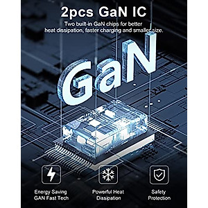 245W USB C Charger,HUNDA GaN PD Fast Charger 5 Ports USB Charger Portable Charging Station Support PD3.1/PPS/QC4+/QC3.0 Compatible with MacBook Pro,Dell XPS,HP,Surface Series,iPhone,ipad,Galaxy etc