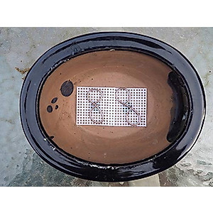 Grow A Bonsai Tree 50 Count 2x2 Inch Rigid Bonsai and Flower Pot Drainage Mesh Screens