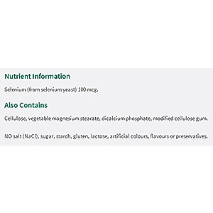 Jamieson Selenium Yeast 100mcg, 100 Tablets