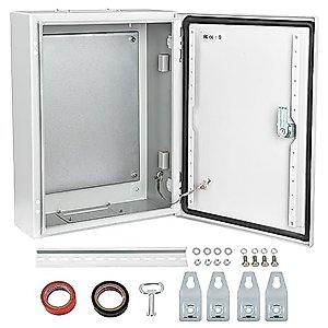 YITAHOME Electrical Enclosure NEMA 4X, 16×12×6'' UL Certified Outdoor Electrical Box, IP66 Water-Resistant Dustproof, Cold-Rolled Steel Wall Mounted Electric Junction Box