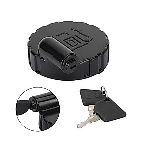 Frezon Fuel Tank Cap with Keys Diesel Cover Fit for JCB Loader Backhoe Models 1CX, 2CX, 2CXL, 3C, 3CX, 3CX Sitemaster, 3CX-4WD Turbo, 3DX, 4C, 4CX, 4DX, and MINI CX # 123/05892, 331/33064, 331/45908
