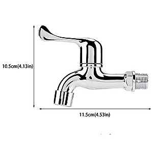 Water Faucet Laundry Bathroom Washing Machine Bath Tub Tap Faucet Outdoor Garden Single Cold Water Tap(#1)