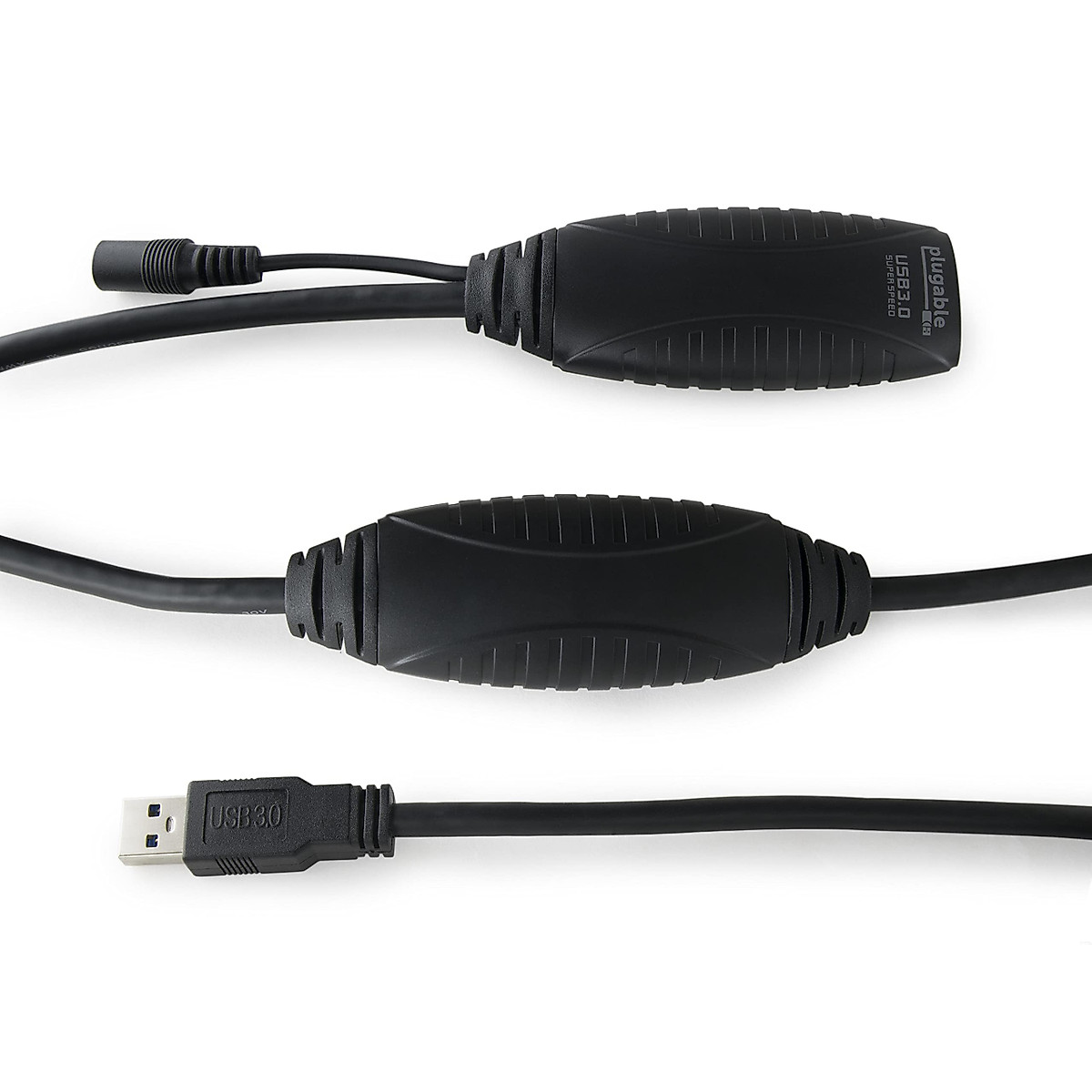 Plugable 10 Meter (32 Foot) USB 3.0 Active Extension Cable with AC Power Adapter, Back-Voltage Protection, and Driverless Technology