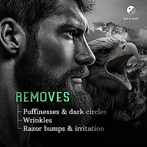 Mens Face Moisturizer Cream, Mens Anti Aging Face Cream, After Shave Facial Lotion - Anti-Wrinkle Firming Eye Bags Treatment for Men, Vitamin B Collagen Licorice Extract, Day & Night Skin Care for Men