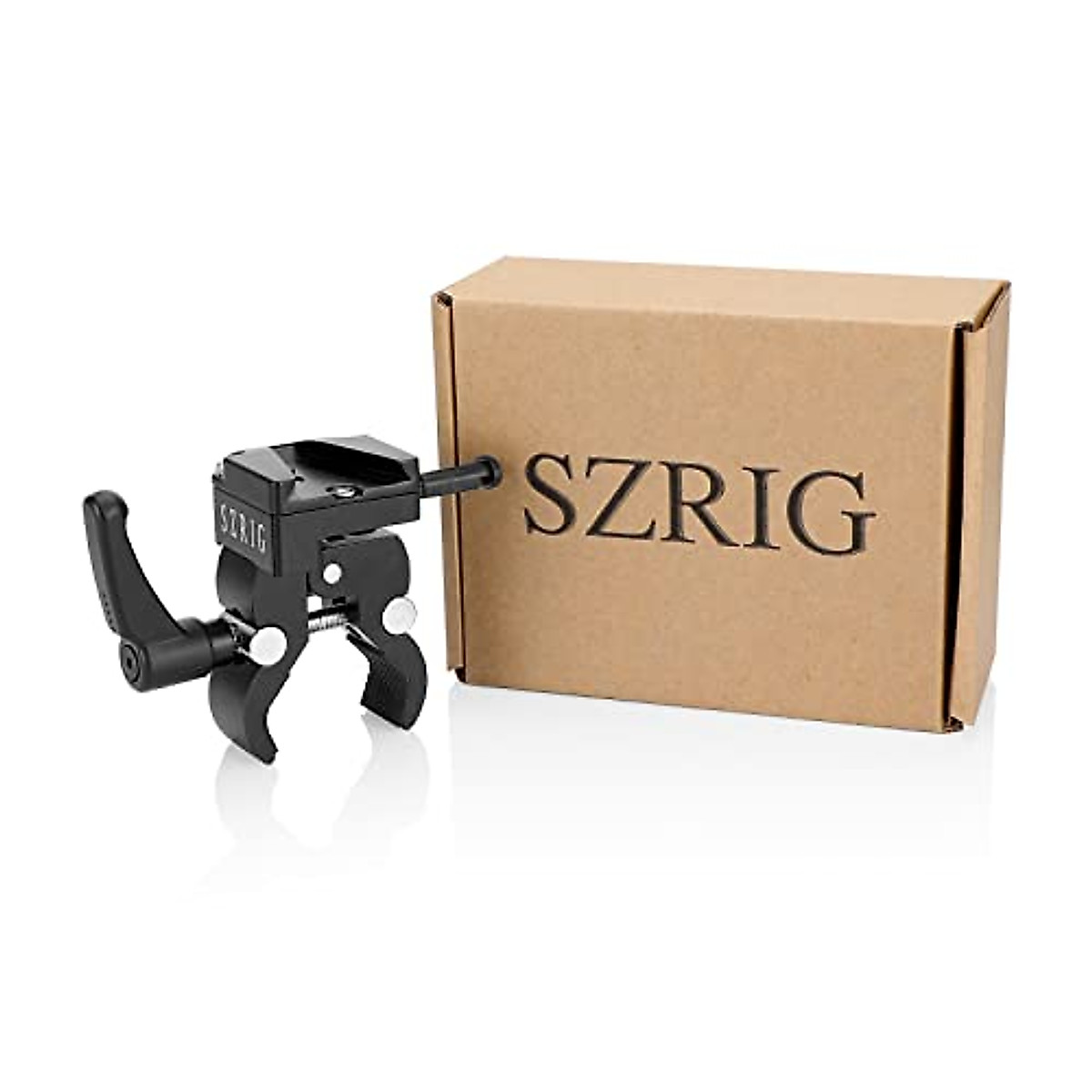 SZRIG Crab Clamp with Universal V-Lock Mount Quick Release Adapter for DSLR Camera Battery Accessory