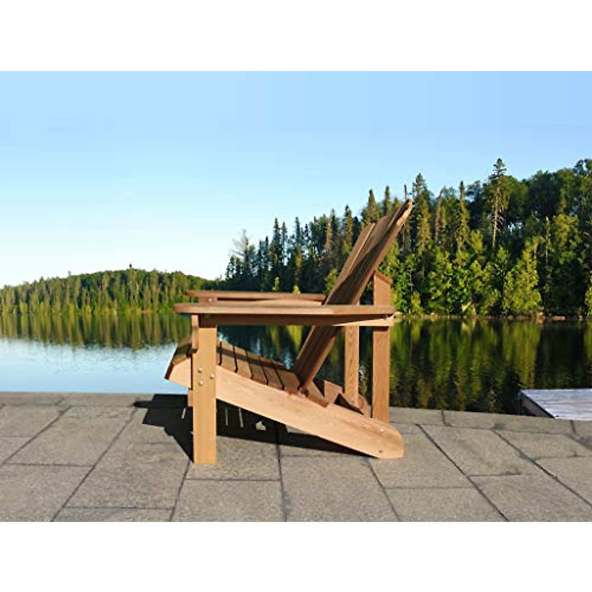 northbeam Riverside Adirondack Chair, Western Red Cedar, Natural