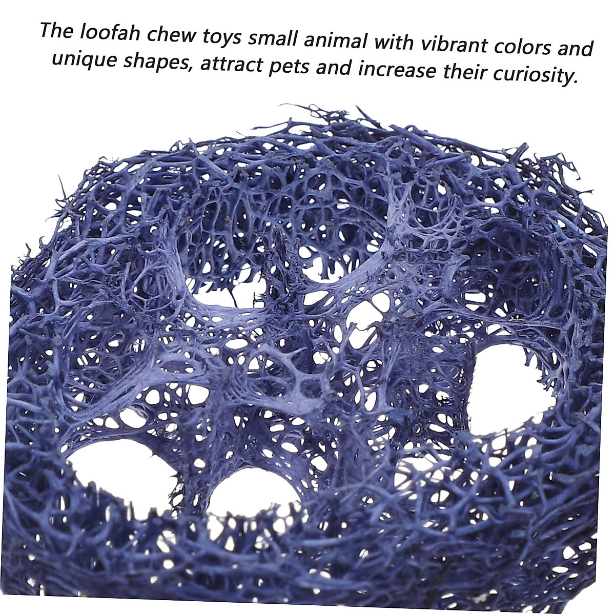 iplusmile 48 Pcs Loofah Chew Toys Hamster Chew Toys Hamster Toy Bunny Teeth Toys Rabbit Chew Toys Bunny Dental Loofah Chews for Small Animals Rat Chew Toys Rat Toys Supplies Guinea Pig