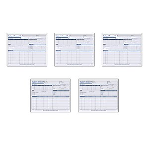Adams Employees Personnel File Folder, Heavy Card Stock, 11-3/4 x 9-1/2 Inches, Pack of 20 Folders (9287ABF)- 5 Pack