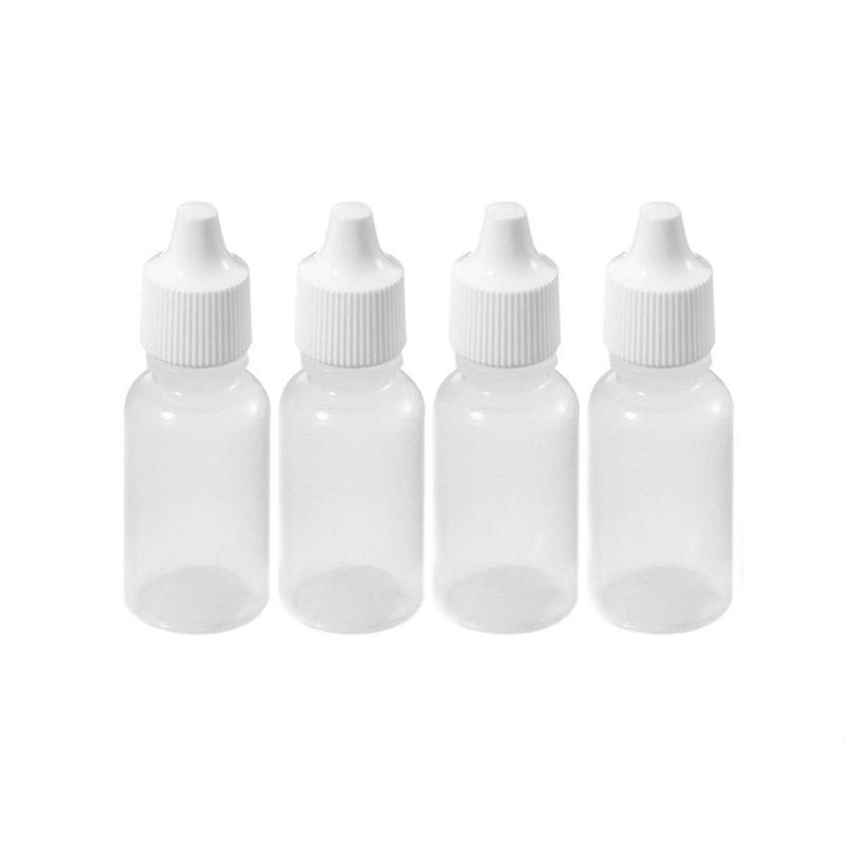 20 ml/0.68oz 24PCS Empty Refillable Plastic Squeezable Dropper Bottle Portable Eye Liquid Container with Screw Cap Essential Oil Container