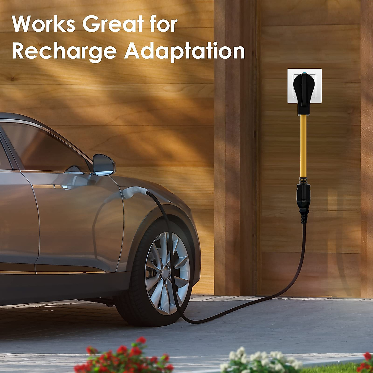 [240V to 120V] NEMA 14-50P to 5-15R/5-20R T-Blade Adapter 10AWG STW Copper Wires RV Generator Power Cord Adapter 50 Amp to 20 Amp