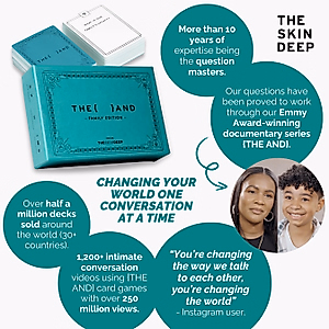 {THE AND} Family Edition - 199 Family Conversation Cards to Strengthen Relationships - Questions for Families to Get Everyone Talking - Fun Family Bonding Game at Dinner or Game Night By The Skin Deep