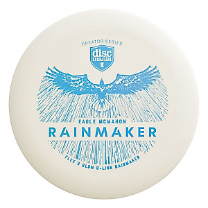 Discmania Eagle McMahon Rainmaker Glow D-Line Flex 3 Disc Golf Putter (Stamp Colors Will Vary) 173-176g
