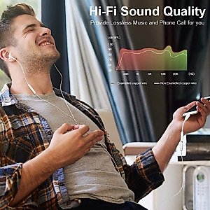 Veetone 3.5mm AUX Headphone Adapter, Lightning to 3.5mm, CSR Smart Chip, Stable Connection, Fast Transmission, Wide Signal Range, Supports 48 KHz, 26-bit Audio, HD Audio Decoding