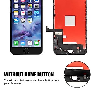 FFtopu Compatible with iPhone 7 Plus Screen Replacement Black（5.5‘’）, LCD Display & Touch Screen Digitizer Frame Assembly Set with 3D Touch Free Repair Tools