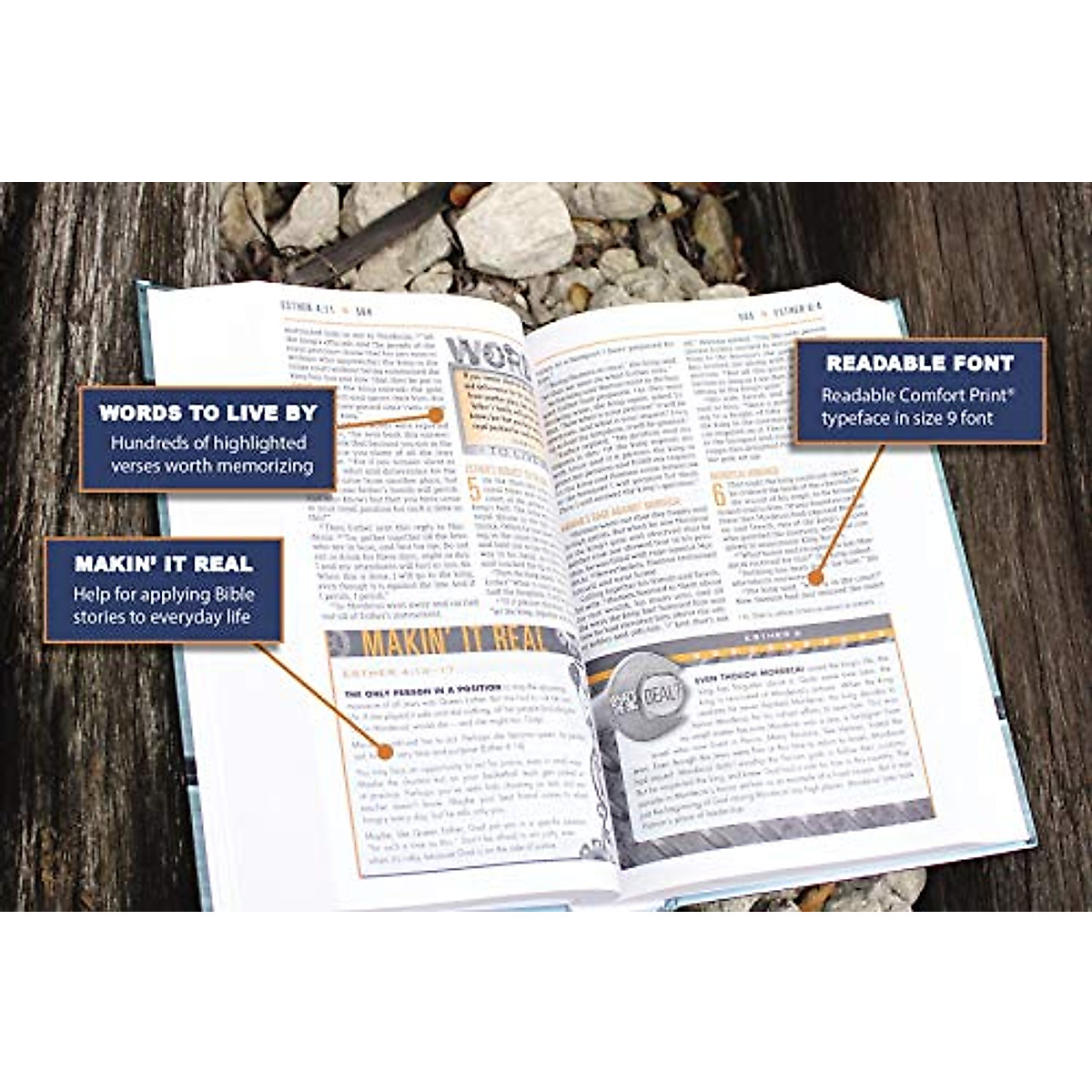 NIV, Boys' Bible, Leathersoft, Brown Camo, Comfort Print