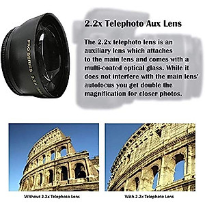 Nikon D7500 20.9MP DSLR Digital Camera w/AF-P DX NIKKOR 18-55mm f/3.5-5.6G VR Lens & AF-P DX 70-300mm f/4.5-6.3G ED Lens + 2 Pcs SanDisk 64GB Memory Card + Accessory Bundle (Black) (Renewed)