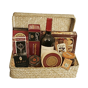 Wald Imports Seagrass-Reed Basket with Lid, 12-Inch, Whitewash (Pack of 2)