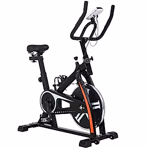 Exercise Bike Recumbent Cycling Bike Indoor Cycle Stationary Workout Equipment with Multi-Speed Adjustment of Resistance and Pulse LCD Display for Home Office