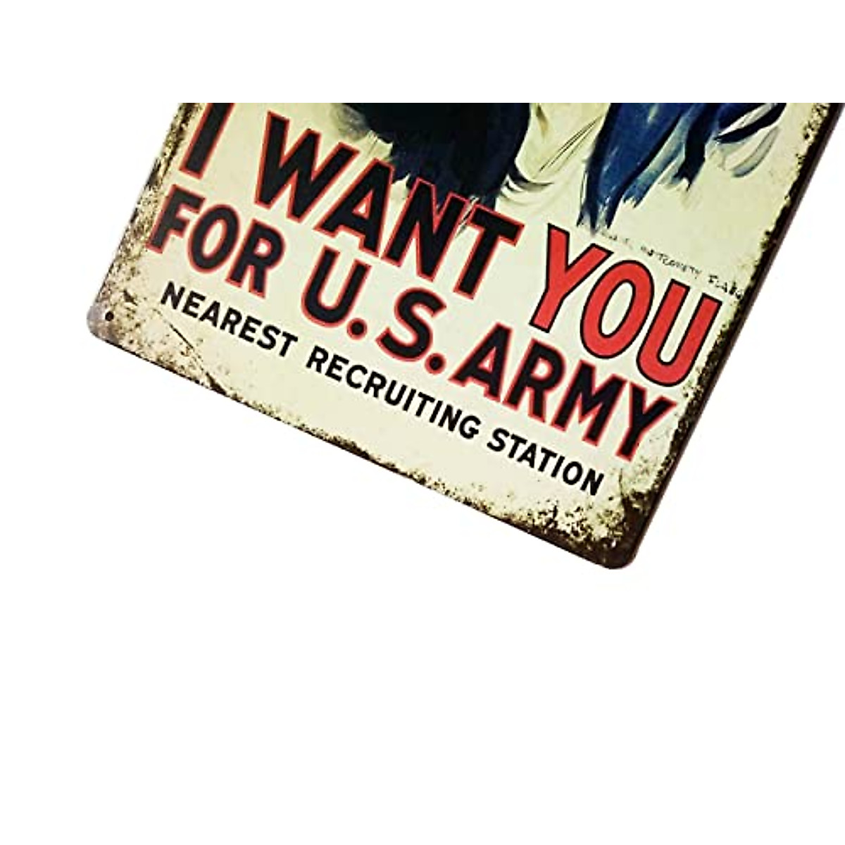 ERLOOD I Want You for U.S. Retro Vintage Decor Metal Tin Sign 12 X8 Inches
