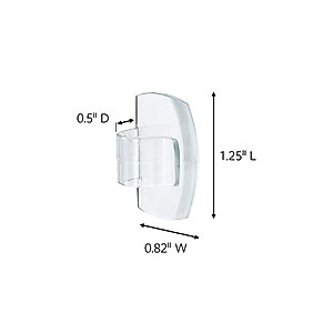 Command Indoor Outdoor Vinyl Light Clips with 46 Clips 50 Strips Hangs 80 ft