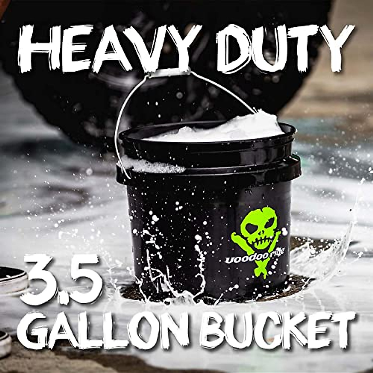 Voodoo Ride VRBUCKET Wash Bucket (3.5 Gallon), 1 Pack
