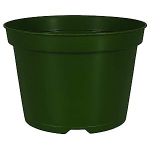 The HC Companies 8 Inch Round Nursery Plant Pot - Garden Plastic Pots for Plants with Drainage