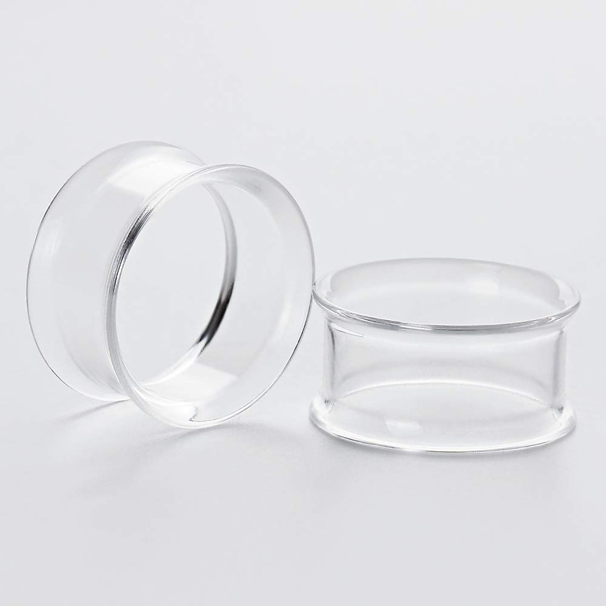 TBOSEN 6 Pairs Acrylic Ear Gauges Corlorful Ear Plugs Stretching Kit Double Flared Tunnels Sanddle Expander Set 2g - 1 inch