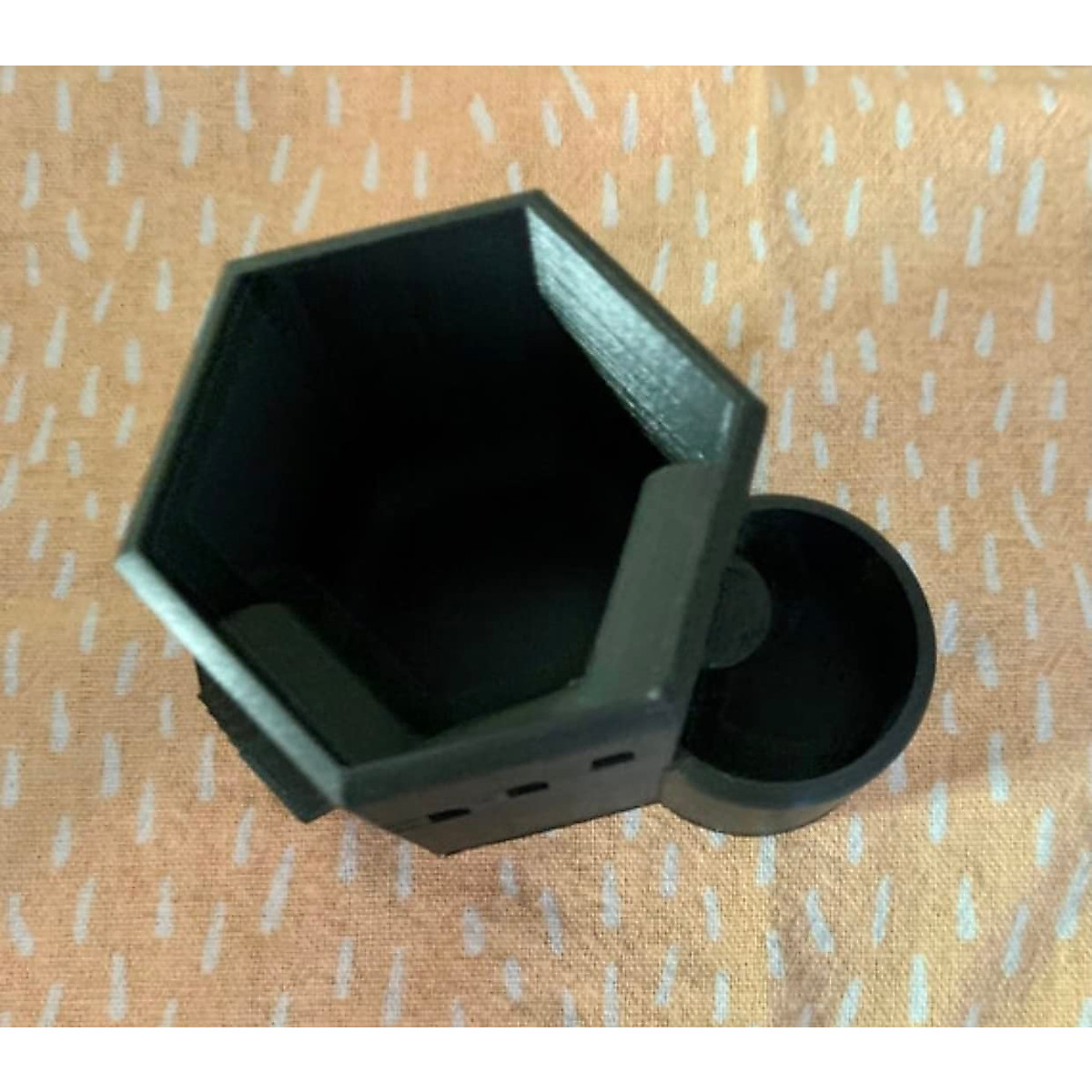 Mini Castle Succulent Planter Sustainable 3D Printed PLA Decorative Planter Succulent Planter Tower - Building Planter - Architecture Pot (Black)