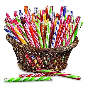 Fun Express Candy Canes Bulk Individually Wrapped - 80 Irresistible Pieces for a Sweet Festive Treat - Perfect for Parties, Stocking Stuffers, and Holiday Gifts