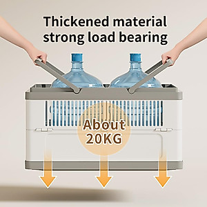 Collapsible Laundry Basket, 86L/ 22.7 Gallon Super Large Plastic Laundry Hamper, Foldable Laundry Basket with Comfort Handles, Space Saving Basket for Organizing, Storage Crate for Kitchen, Bathroom