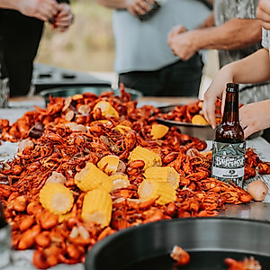 Bayou Classic 1160 62-qt Stainless Stockpot w/Stainless Perforated Basket Features Heavy Welded Loop Handles Domed Vented Lid Perfect For Steaming Boiling Canning and Preserving