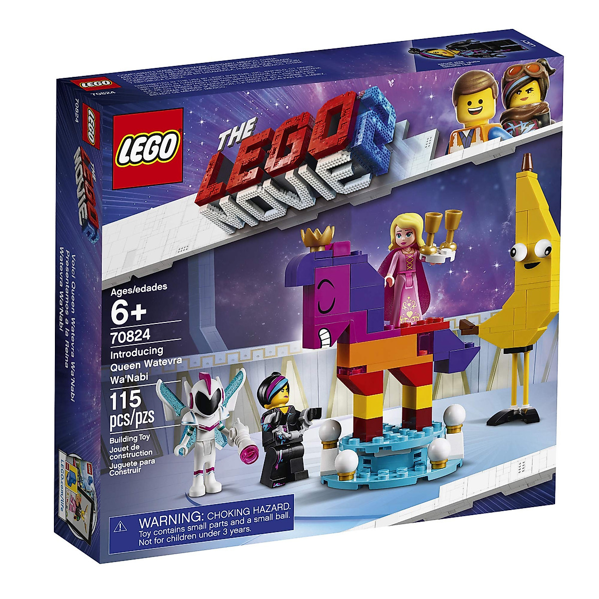 LEGO THE LEGO MOVIE 2 Introducing Queen Watevra Wa’Nabi 70824 Build and Play Kit Creative Building Playset for Girls and Boys, 2019 (115 Pieces)