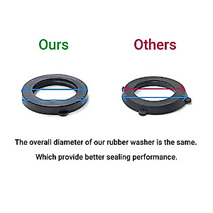 ECOESPTI 40 Pack Garden Hose Washers Rubber Washers, Thick Garden Hose Gasket Fit for All Standard 3/4" Garden Hose and Water Faucet Fittings
