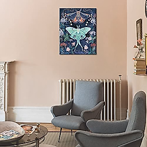 Butterfly Adult Paint by Number for Wall Decor, Flowers Paint by Numbers for Adults Kits and Beginner, 16x20 inch Flameless Oil Painting Kits Gift for Kids and Adults