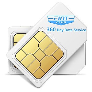 EIOTCLUB Data SIM Card for 360 Days - Compatible with USA Nationwide Networks for Unlocked Security Solar and Hunting Trail Game Cameras IoT Device(USA Coverage, Triple Cut 3-in-1)